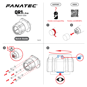 FANATEC QR1 Lite Wheel Side User Guide | Manualzz