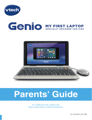 vtech Genio My First Laptop User Guide | Manualzz