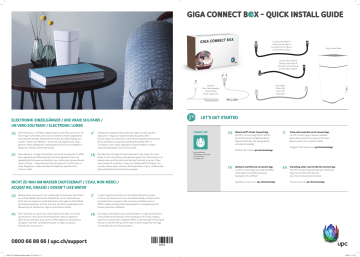 upc GIGA Connect Box Installation Guide | Manualzz