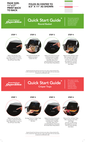 Intertek Power AirFryer Oven Elite Round Basket User Guide | Manualzz