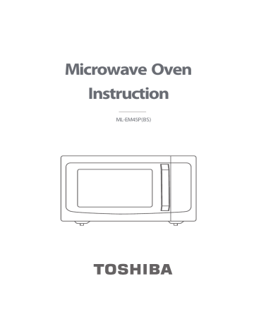 Toshiba Microwave Oven Instructions | Manualzz
