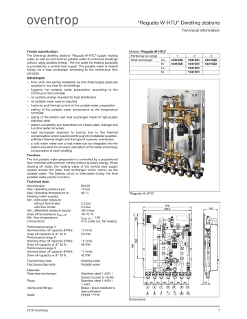 Oventrop 1341095 Surface-mounted cover Technical Data | Manualzz