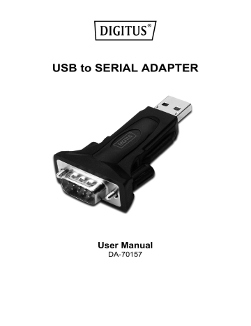 Digitus DA-70157 USB to serial adapter Owner's Manual | Manualzz