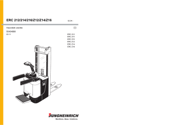 Jungheinrich ERC 216 Operating Manual | Manualzz