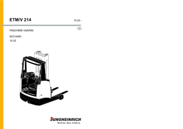 Jungheinrich ETV 216 Operating Manual | Manualzz