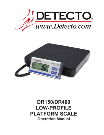 Detecto DR150, DR400 Manual | Manualzz