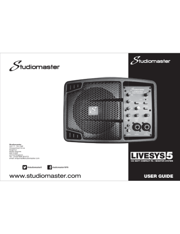 Studiomaster Livesys 5 User Manual | Manualzz