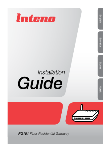 Inteno FG101 Installation Manual | Manualzz