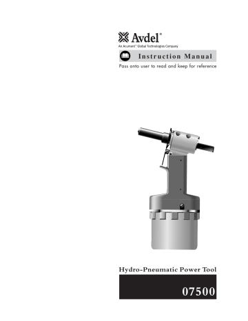 Avdel 07500 Instruction Manual | Manualzz