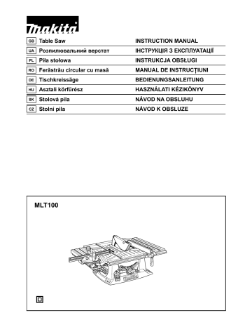 Makita MLT100 Instruction Manual | Manualzz