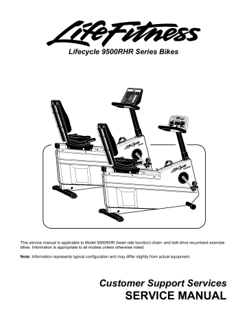 Life Fitness Lifecycle 9500RHR Series Service Manual | Manualzz