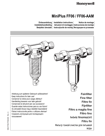 Honeywell MiniPlus FF06-AAM Installation Instructions Manual | Manualzz