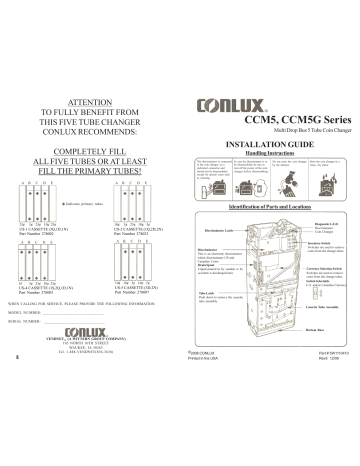 Conlux CCM5 series, CCM5G Installation Manual | Manualzz
