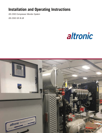 Altronic DE-1550 Installation And Operating Instructions Manual | Manualzz