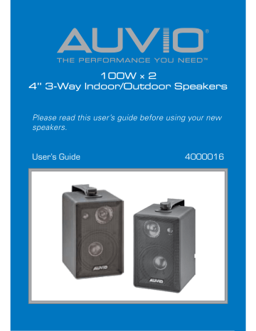 AUVIO 4000016 User Manual | Manualzz