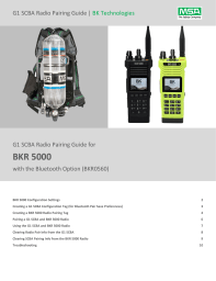 MSA G1 G1 SCBA - Operating manual, User guide, Instructions