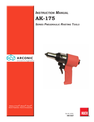 Huck AK-175 Instruction Manual | Manualzz