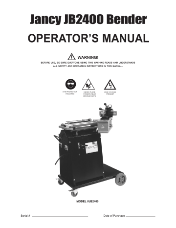 APPENDIX A: BEND QUALITY AND TROUBLESHOOTING. Jancy Engineering JB2400 | Manualzz