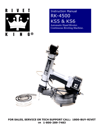 Rivet King KS5, RK-4500 Instruction Manual | Manualzz