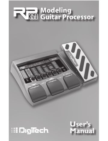 DigiTech RP350 User Manual | Manualzz