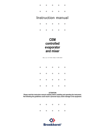 BRONKHORST CEM Instruction Manual | Manualzz