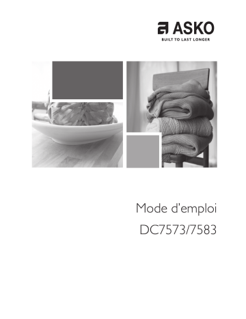 Asko DC7573, DC7583 Mode D'emploi | Manualzz