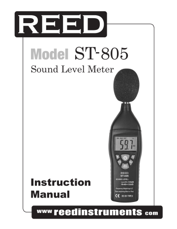 REED ST-805 Instruction Manual | Manualzz