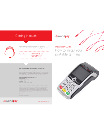 worldpay iWL250 Installation Manual | Manualzz