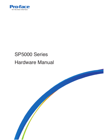 Pro-face SP5000 Series Hardware Manual | Manualzz