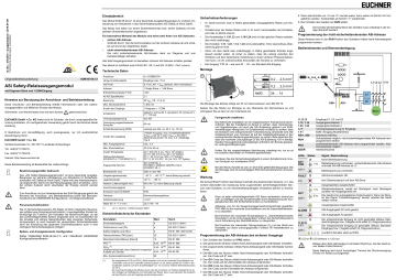 Euchner ASi Safety Relay Output Module Operating Instruction | Manualzz