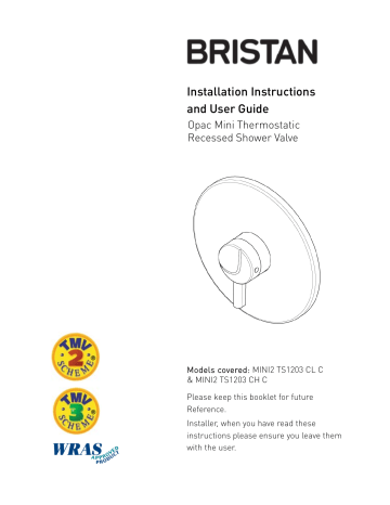 Bristan MINI2 TS1203 CL C Installation Instructions And User Manual ...