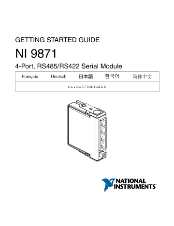 National Instruments 9871 Getting Started | Manualzz