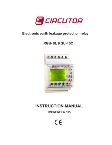 Circutor RGU-10C Instruction Manual | Manualzz
