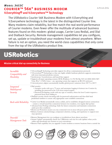 US Robotics 3453C Datasheet | Manualzz