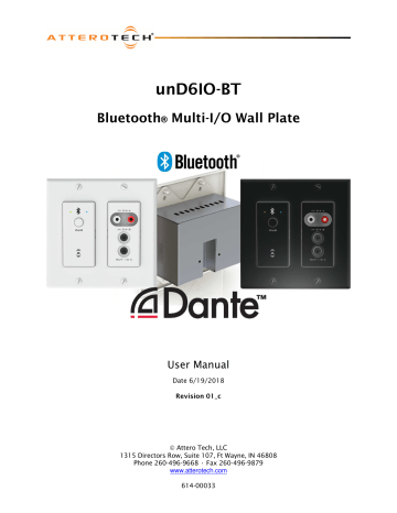 Attero Tech Dante unD6IO-BT User Manual | Manualzz