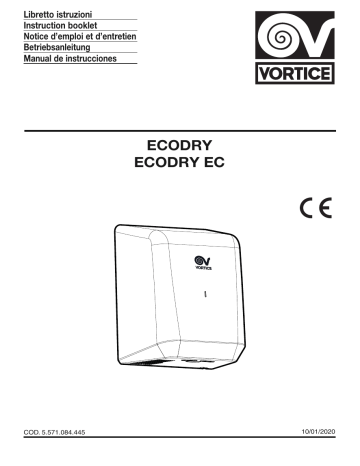 Vortice ECODRY EC Instruction Booklet | Manualzz
