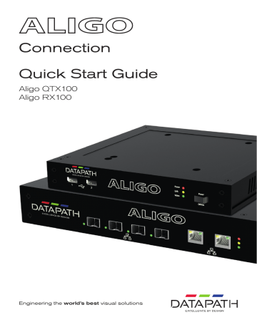 Datapath Aligo Quick Start Guide | Manualzz