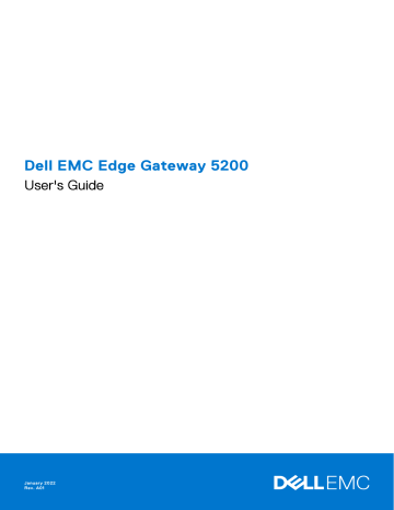 Dell Edge Gateway 5200 User's guide | Manualzz