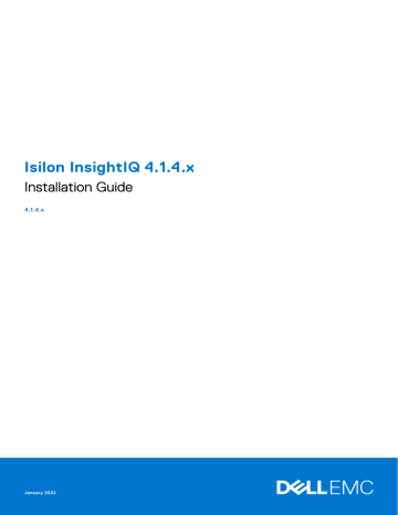 Dell Isilon InsightIQ storage enterprise Installation Guide | Manualzz