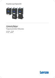 Lenze i550 protec - Owner's manual, Operating instructions, Mounting Instruction