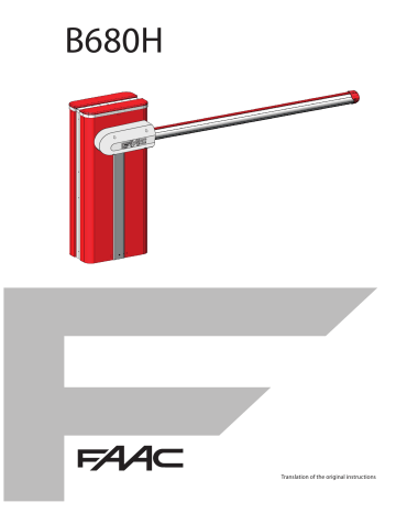 FAAC B680 Automatic Barrier Owner's Manual | Manualzz