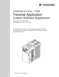 YASKAWA V1000 Drive - Manual, Manual de usuario, Guía de instalación