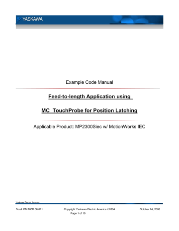 Yaskawa SGDV MP2600iec Manual | Manualzz