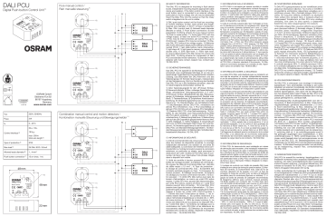Ledvance DALI PCU Manual do usuário | Manualzz