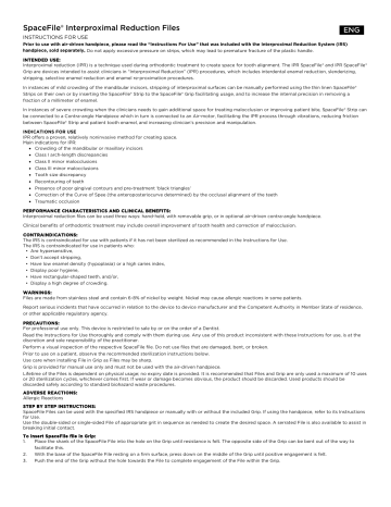 Dentsply Sirona SpaceFile Mode d'emploi | Manualzz
