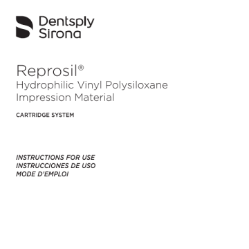 Dentsply Sirona Reprosil Instructions for use | Manualzz
