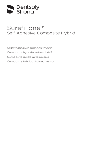 Dentsply Sirona Surefil one Instructions for use | Manualzz