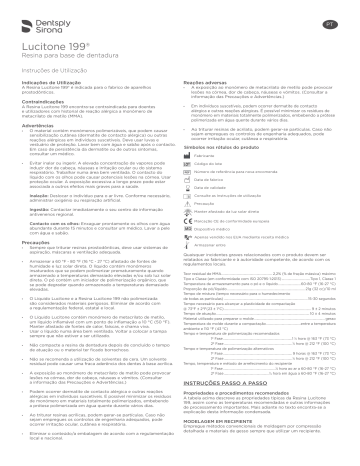 Dentsply Sirona Lucitone 199 Instruções de operação | Manualzz