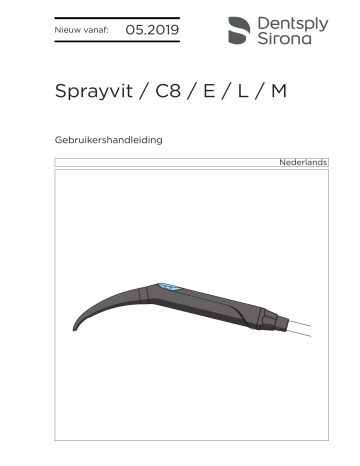 Dentsply Sirona Sprayvit, Sprayvit C8/E/L/M Handleiding | Manualzz