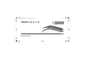 Dentsply Sirona Sprayvit, Sprayvit C8/E/L/M Instrucciones de operación ...